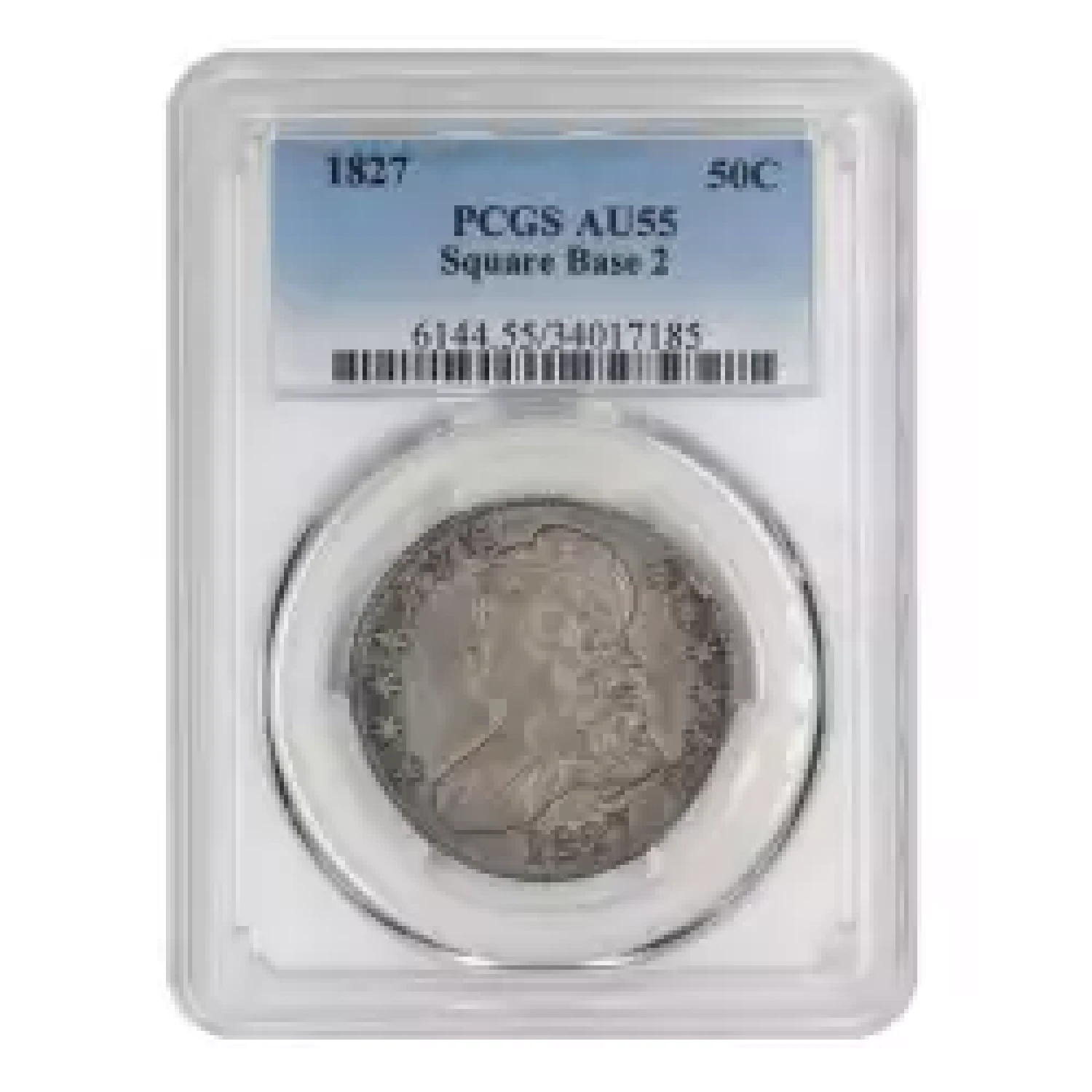 1827 Capped Bust Half Dollar PCGS AU-55 Square Base 2 - Olevian ...