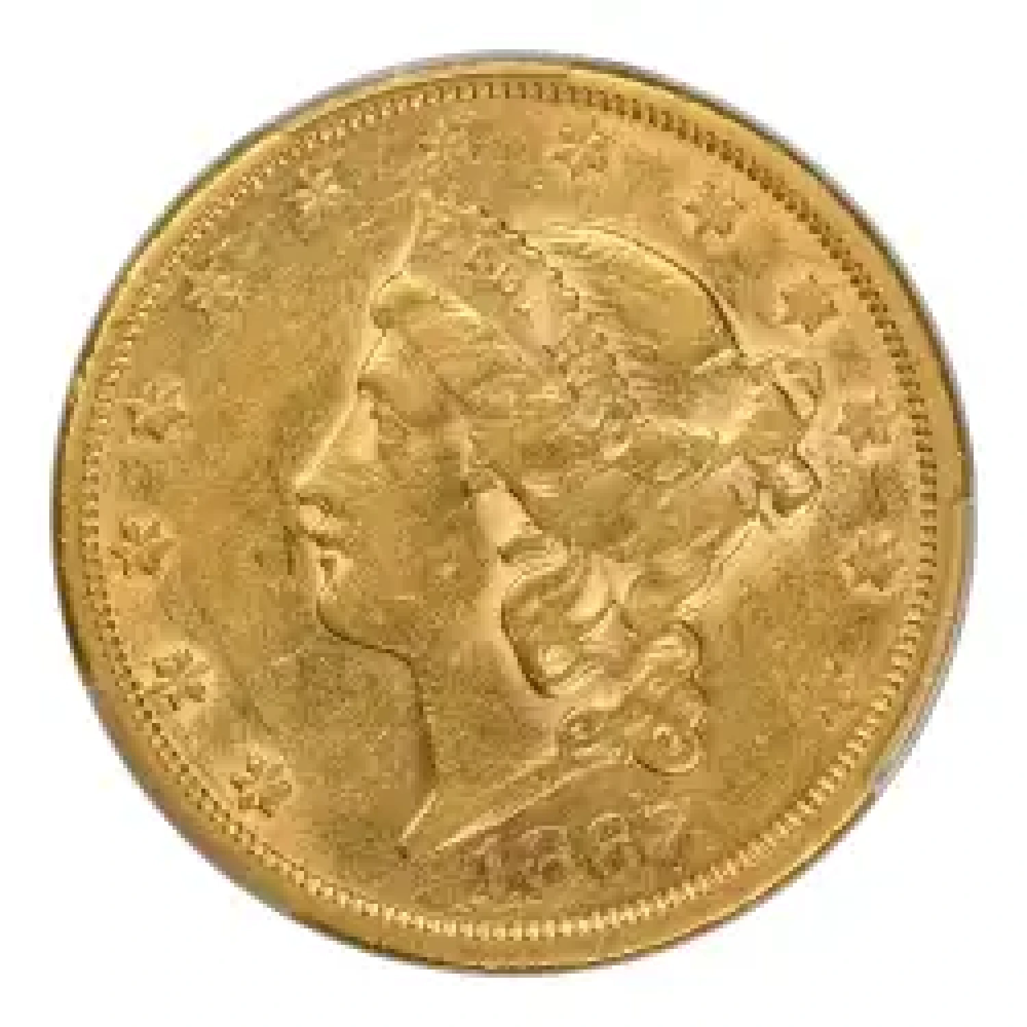 1867-S Double Eagles Liberty Head PCGS AU-53 - Olevian Numismatic Rarities