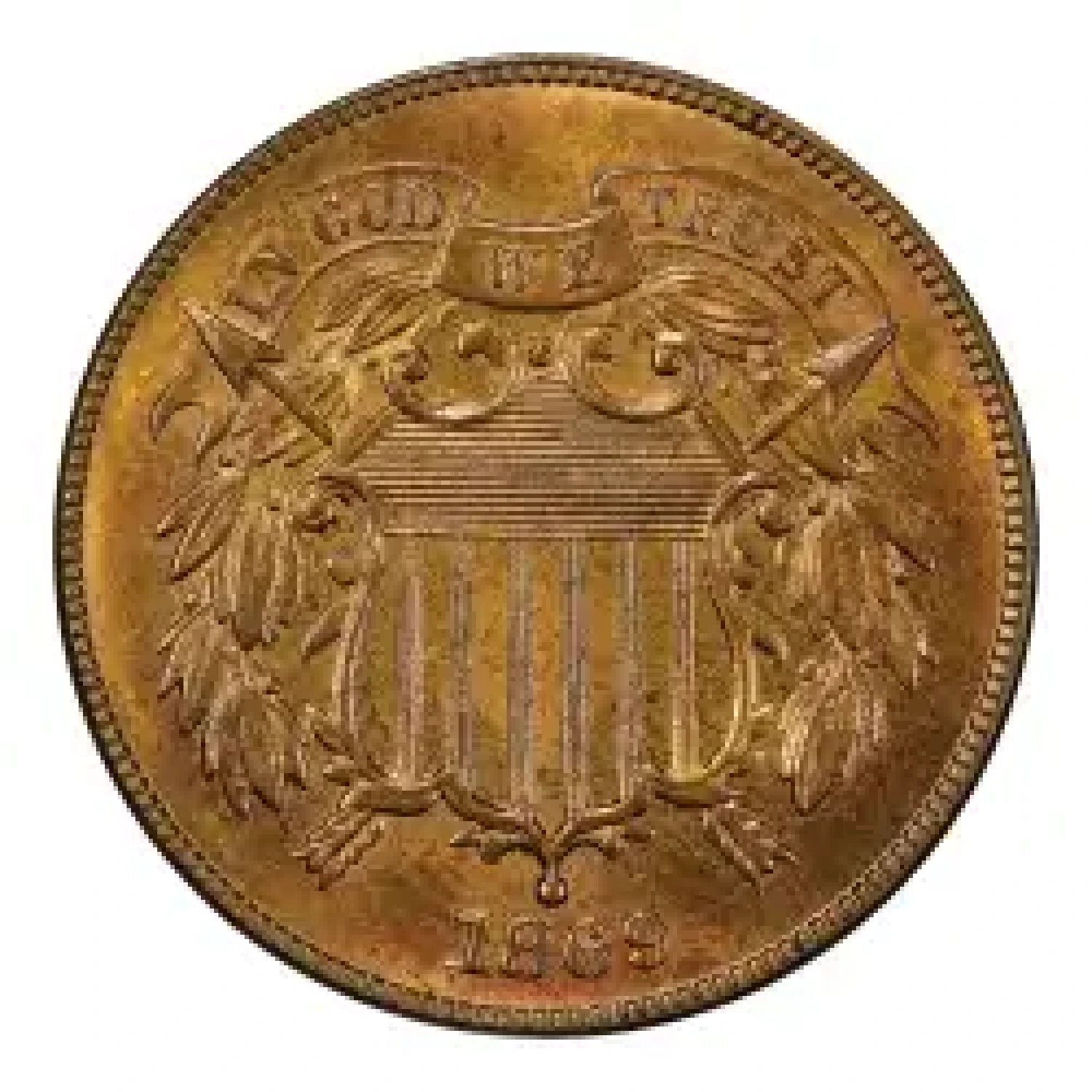 1869 Two Cent Piece PCGS MS-65 RB CAC - Olevian Numismatic Rarities
