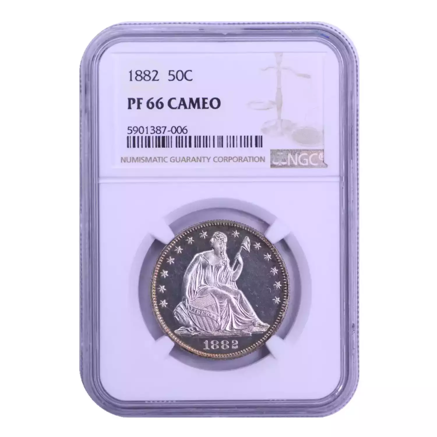 1882 Half Dollars Liberty Seated NGC PF-66 CAMEO - Olevian Numismatic ...