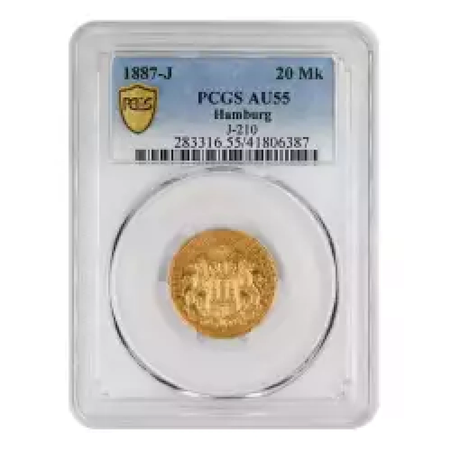 1887 GERMAN STATES Gold 20 MARK PCGS AU-55 J-210 - Olevian Numismatic ...