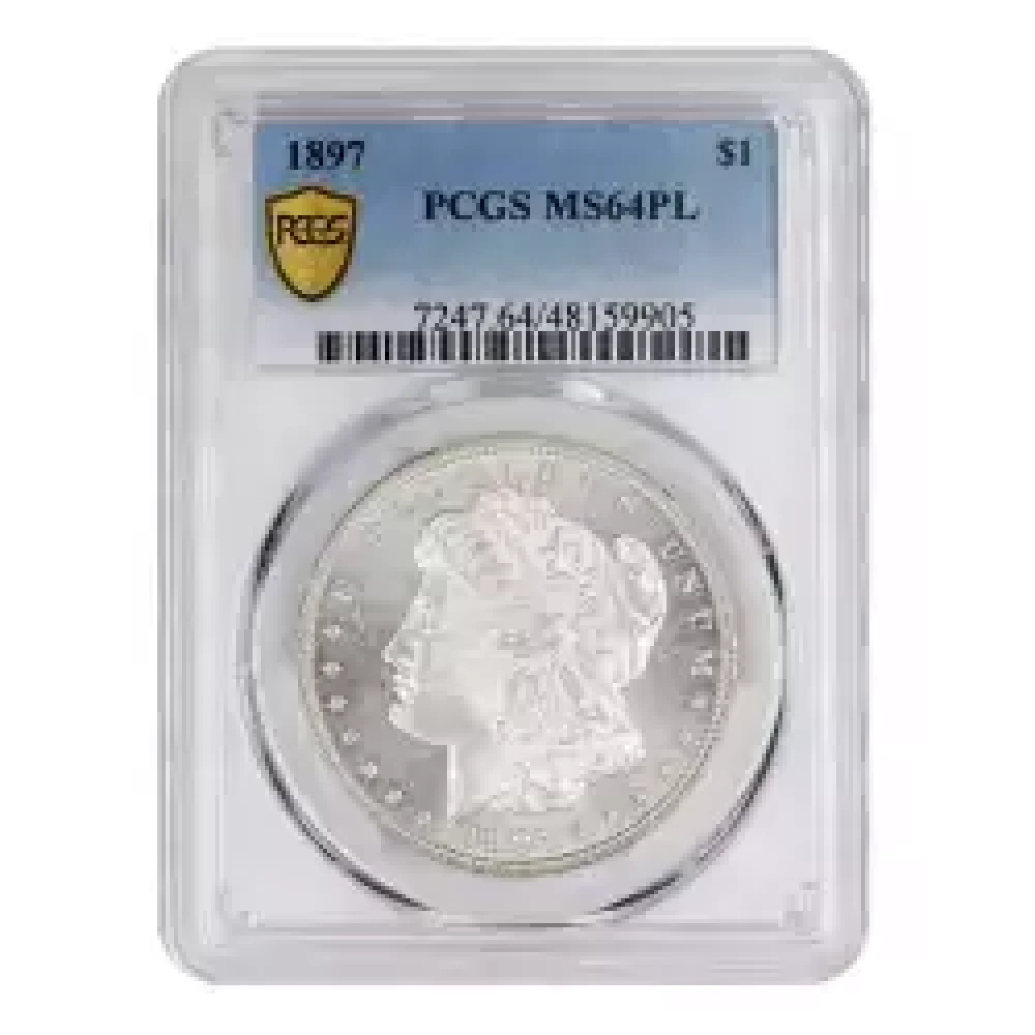 1897 Morgan Silver Dollar PCGS MS-64 PL - Olevian Numismatic Rarities