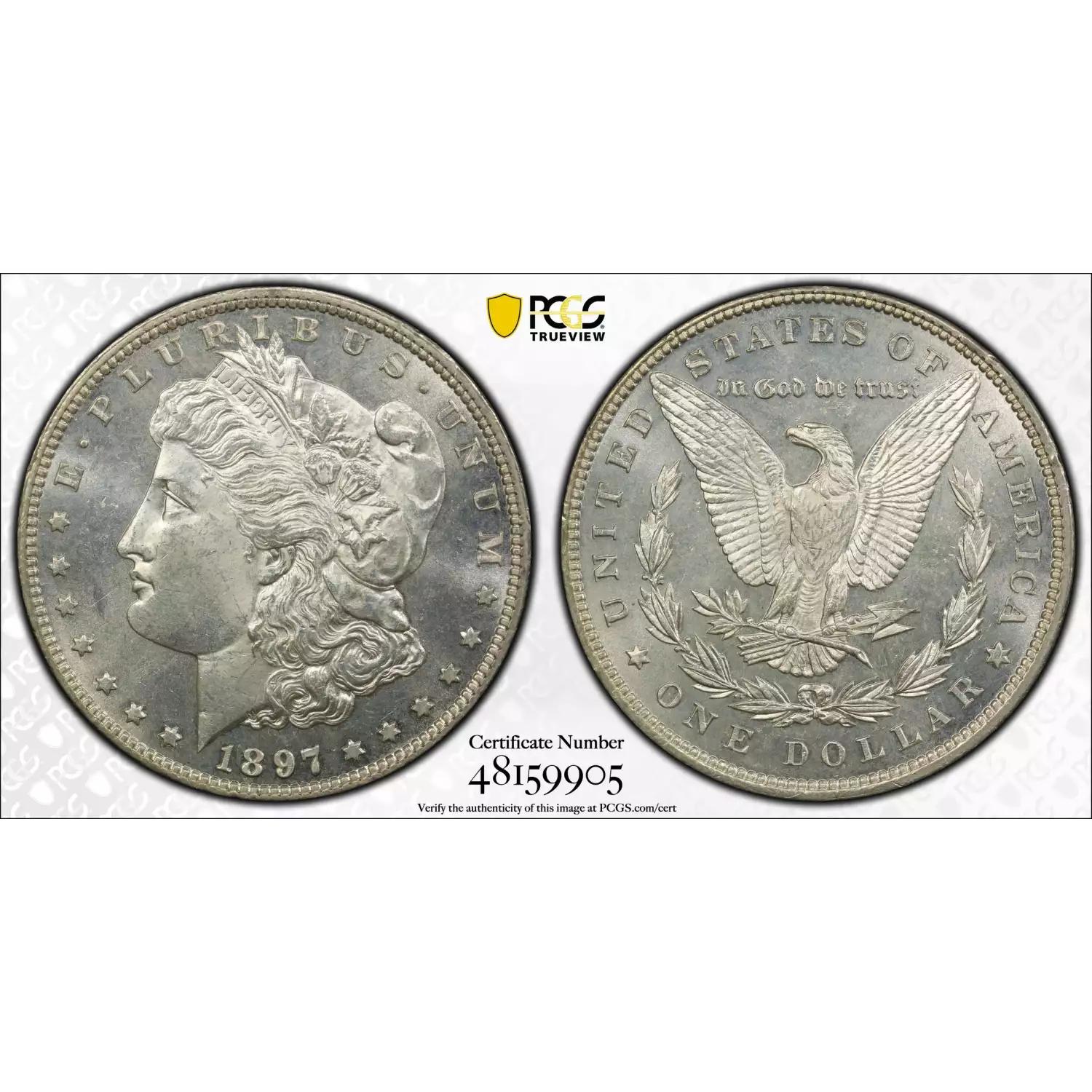 1897 Morgan Silver Dollar PCGS MS-64 PL - Olevian Numismatic Rarities