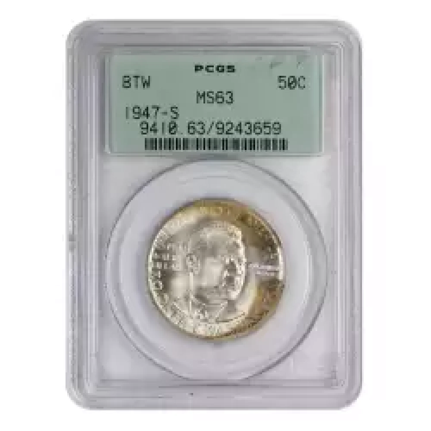 1947-S Classic Commemorative Booker T. Washington Memorial PCGS MS-63 Booker T. Washington ...