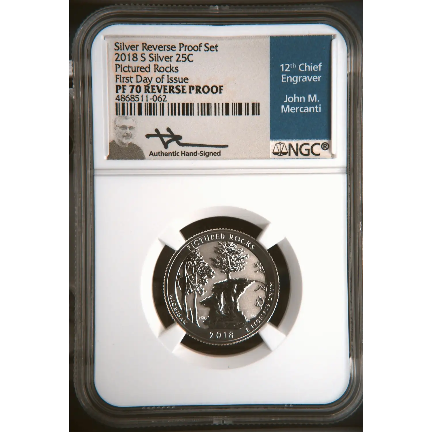 2018-S Washington America the Beautiful Quarters Silver NGC PF-70 ...