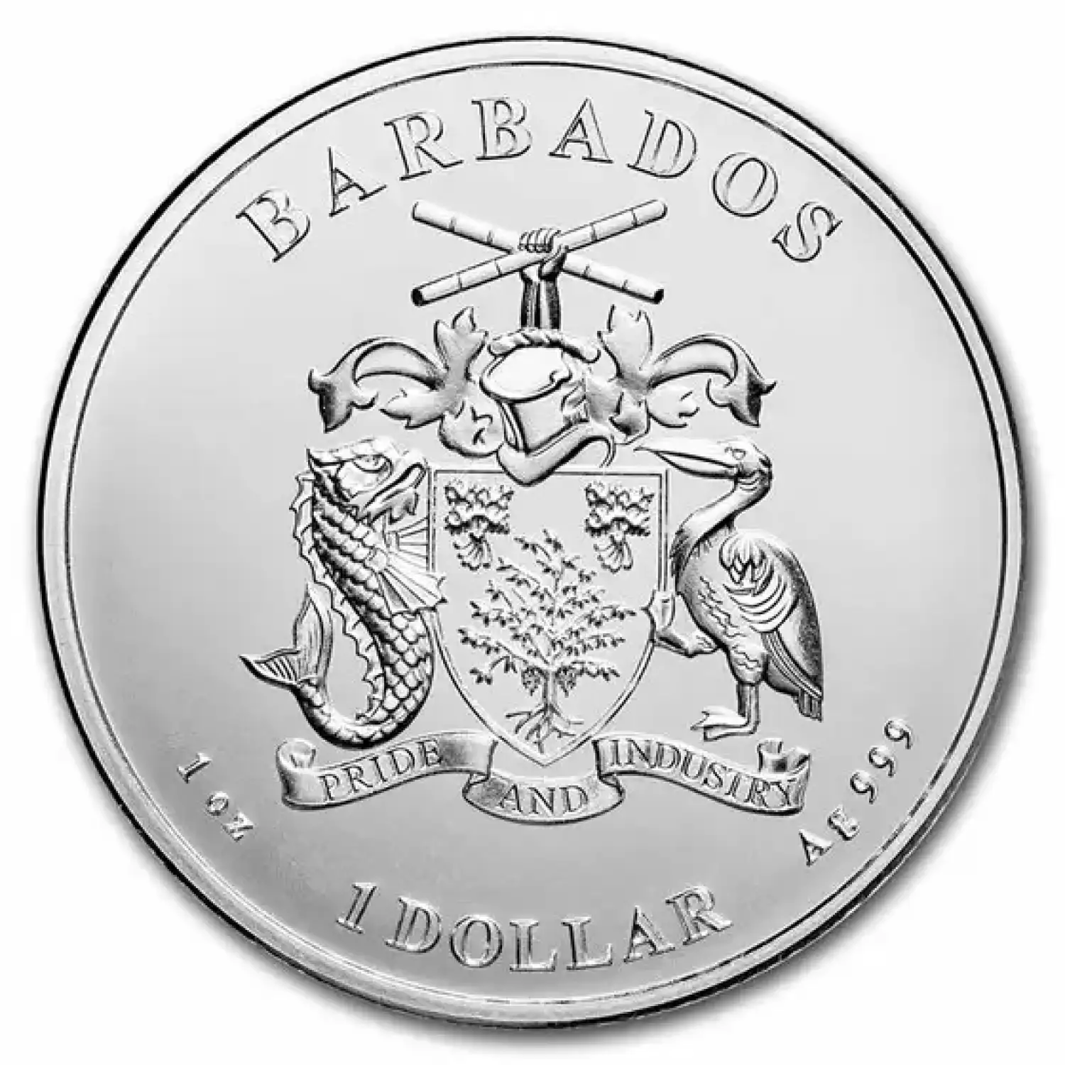 2021 Barbados 1 oz Silver Caribbean Octopus BU - Olevian Numismatic ...