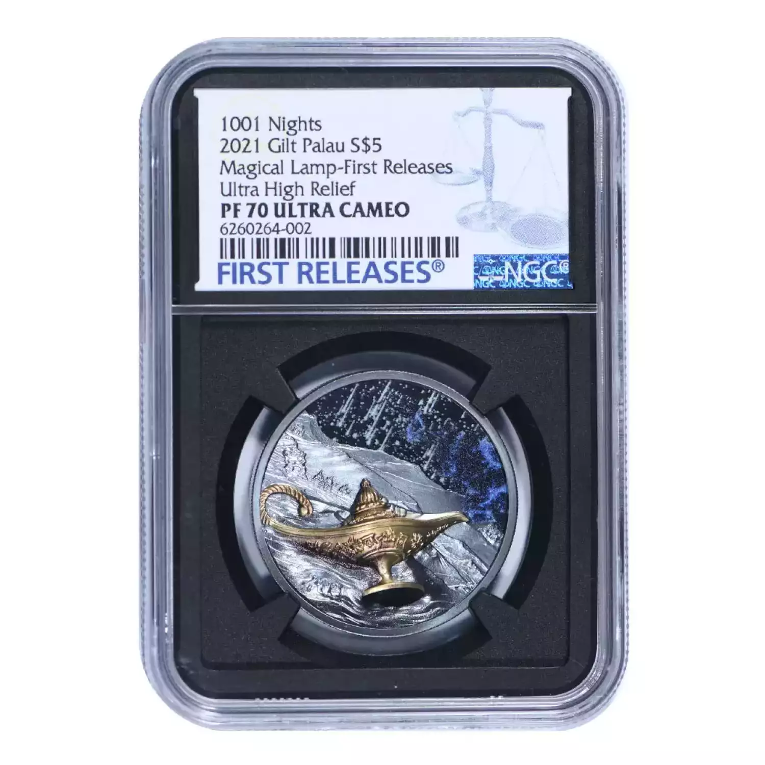 2021 2021 Palau Magic Lamp NGC PF-70 ULTRA CAMEO Magical Lamp-First ...
