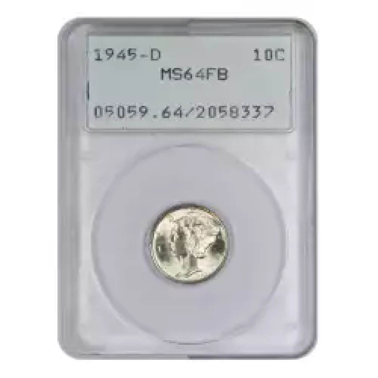 1945-D Mercury Dime PCGS MS-64 FB - Olevian Numismatic Rarities