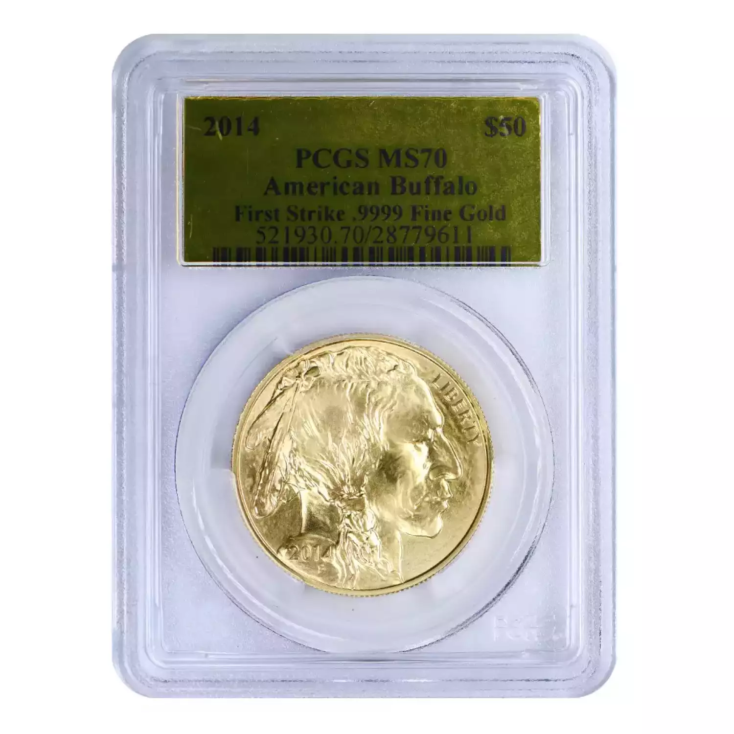 2014 Bullion $50 Gold Buffalo 1 oz PCGS MS-70 American Buffalo First Strike - Olevian Numismatic ...