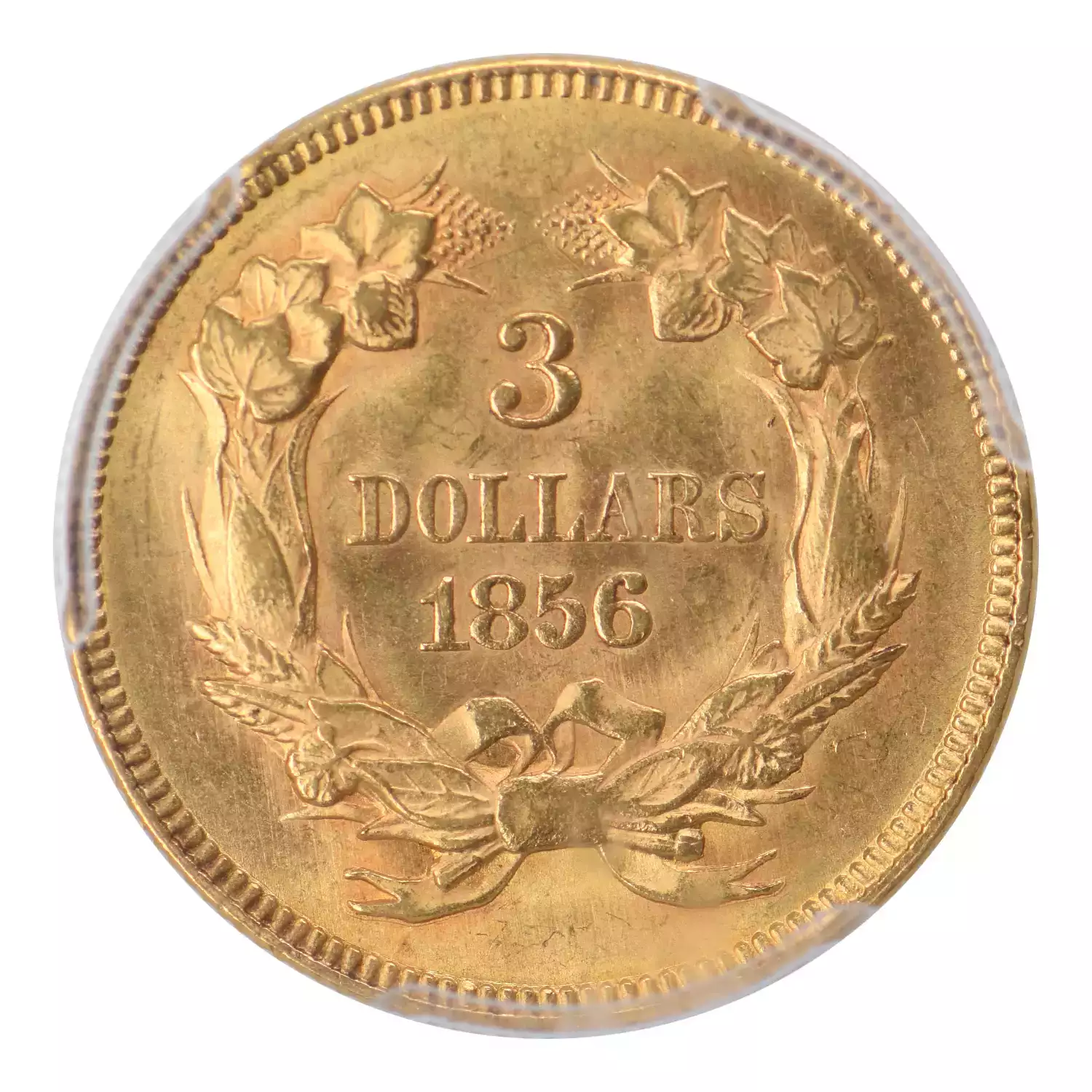 1856 Gold Three Dollars $3 Indian Princess Head PCGS MS-64 - Olevian Numismatic Rarities