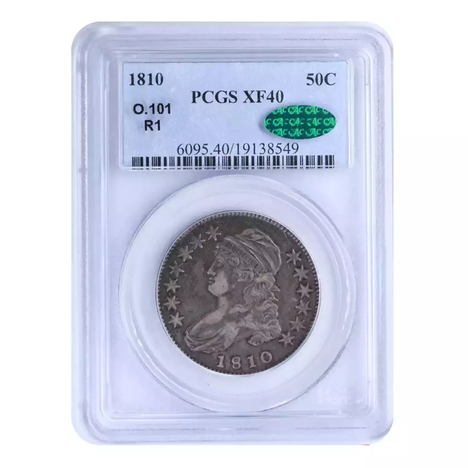 1810 Capped Bust Half Dollar PCGS XF-40 CAC - Olevian Numismatic Rarities