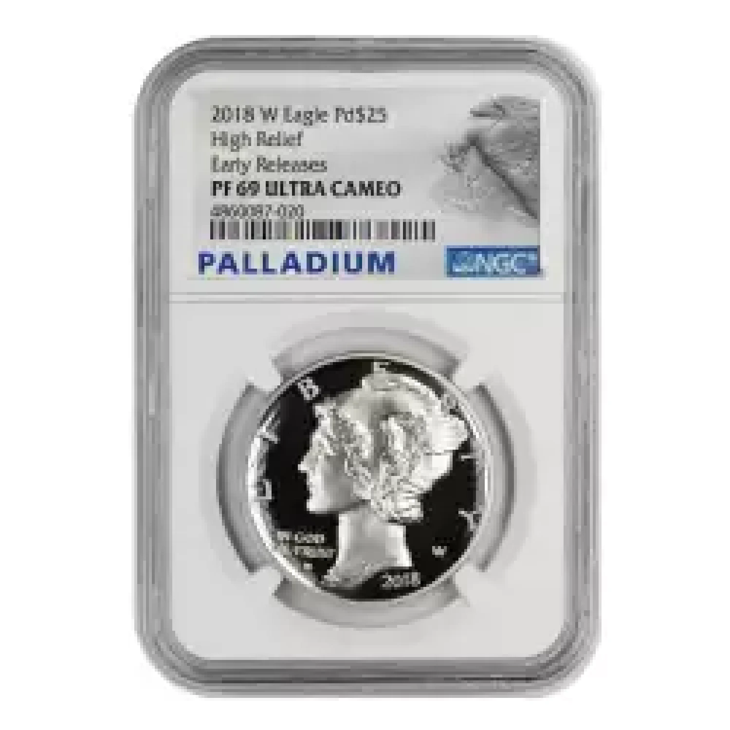 2018-W Palladium Eagle NGC PF-69 Early Releases Ultra Cameo - Olevian ...