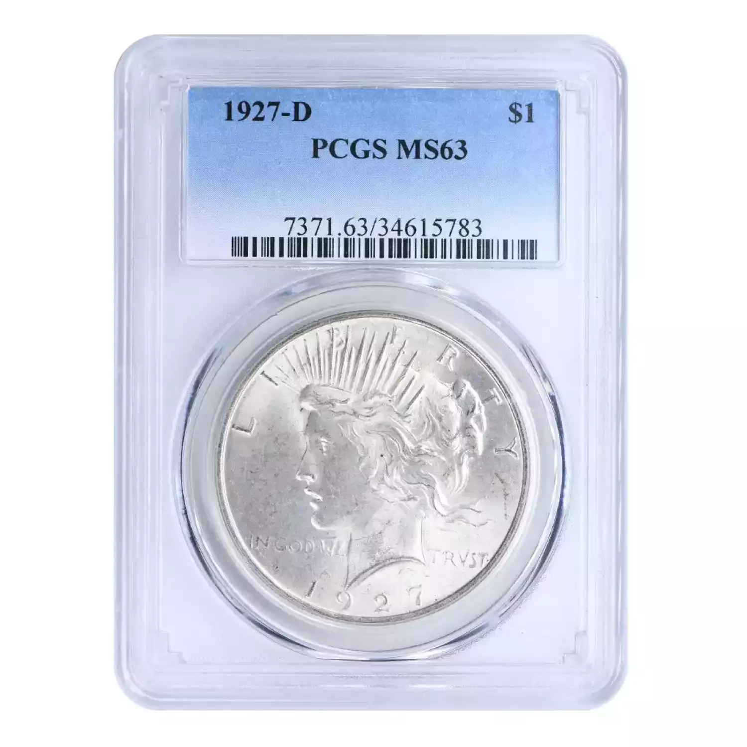 1927-D Peace Silver Dollar PCGS MS-63 - Olevian Numismatic Rarities